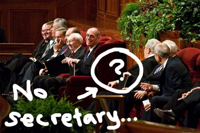 Must the presidency sit at the front during meetings? - Jenny Smith